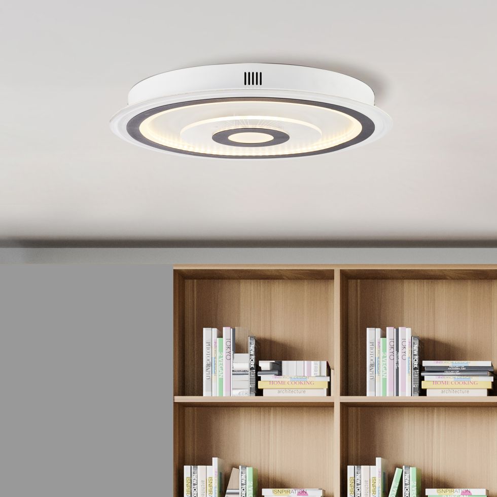 Brilliant CCT LED Deckenleuchte Pedini 37 W dimmbar Ø 40 cm weiß kaufen ...