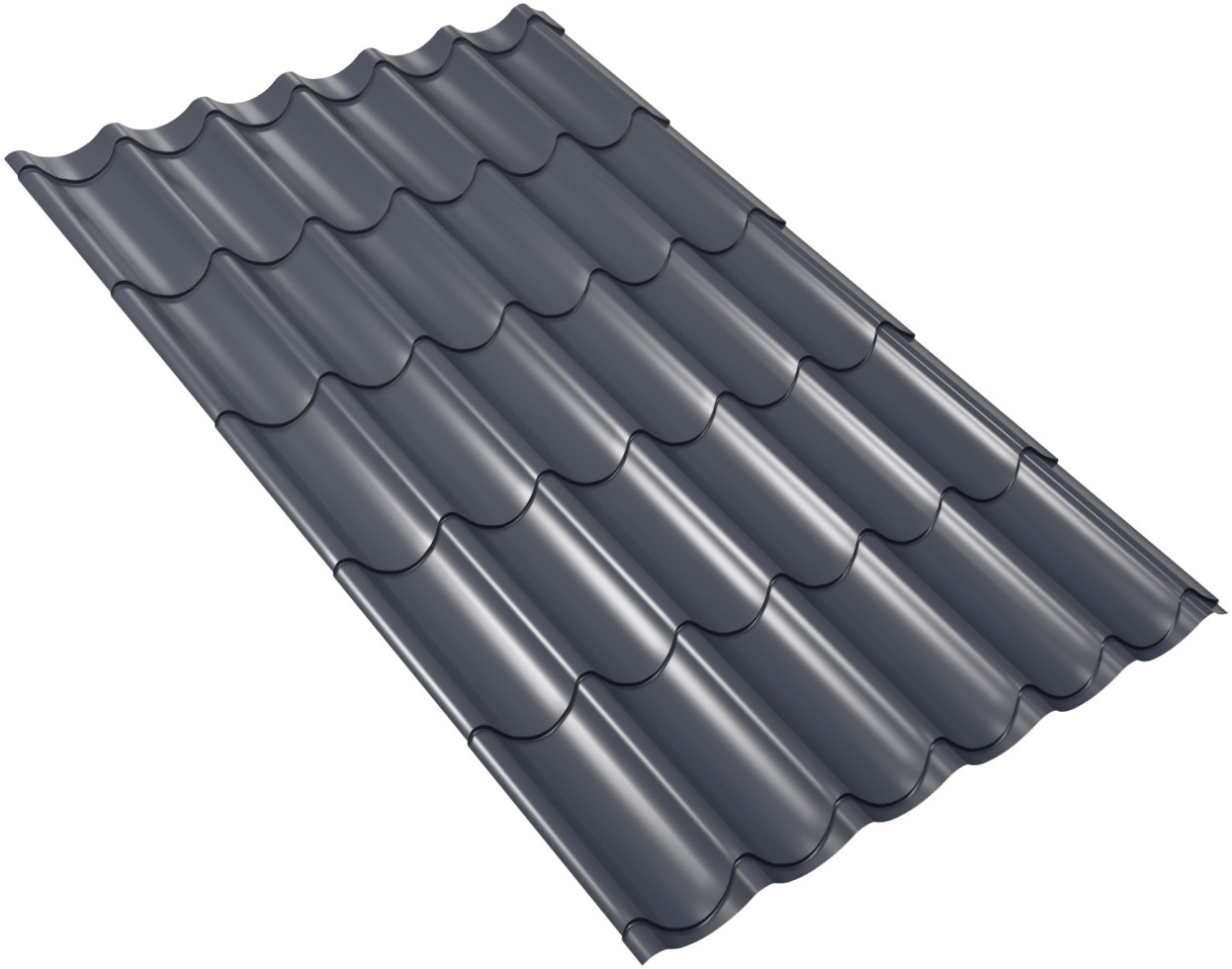 Weckman Metallziegel 185 x 106 cm 0,5 mm anthrazit kaufen | Globus Baumarkt