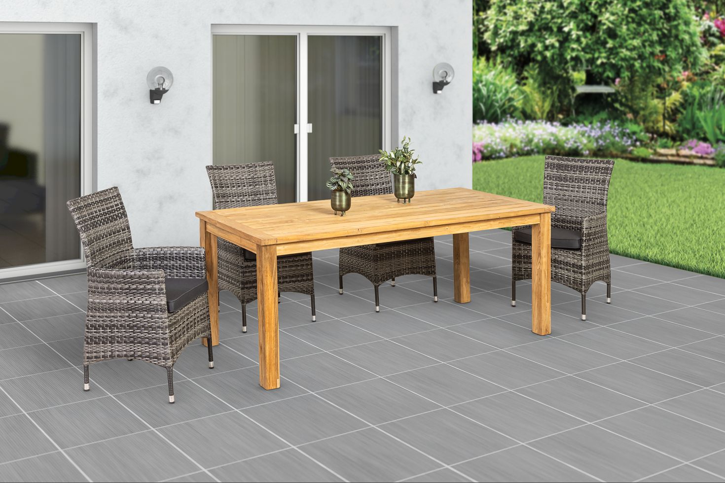 Primaster Teakholz Tisch Garbou 220 x 100 cm, Höhe: 77 cm kaufen ...