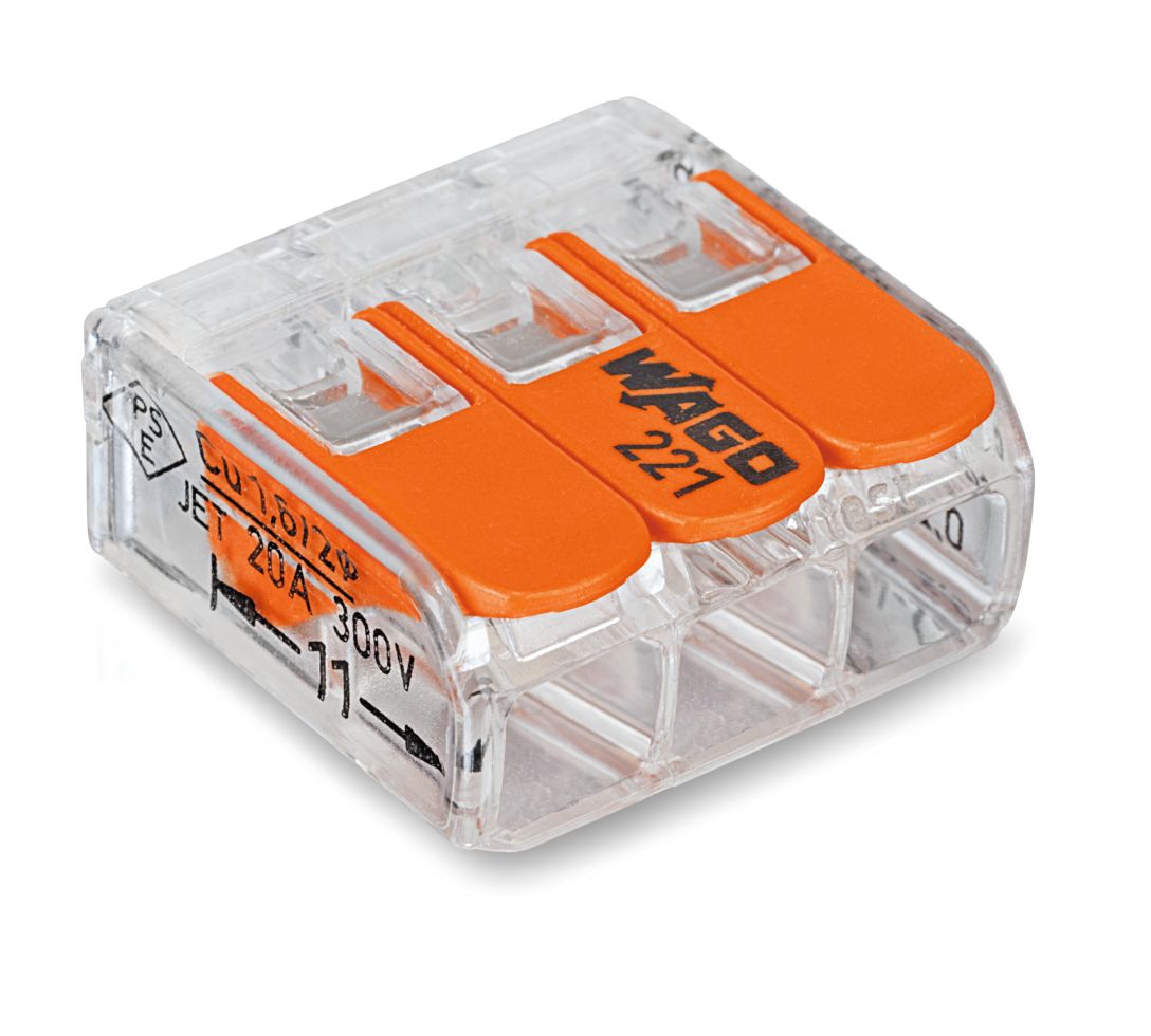 Wago Compact Hebelklemme Anzahl Leiter: 3, 0,14 - 4 mm², 10 Stück ...