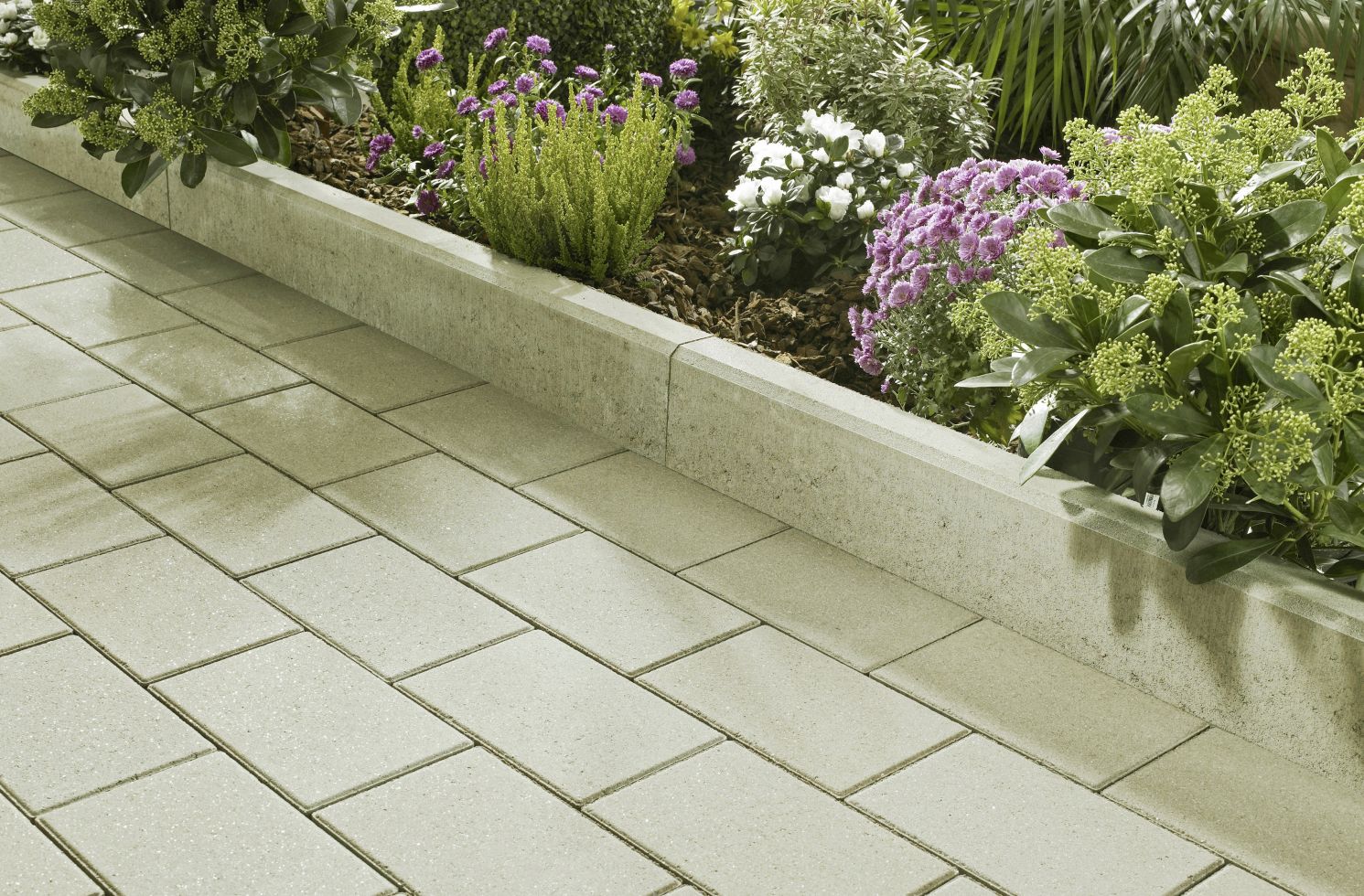 Kann Randstein Vero 100 x 25 x 6 cm pastellbeige kaufen | Globus Baumarkt