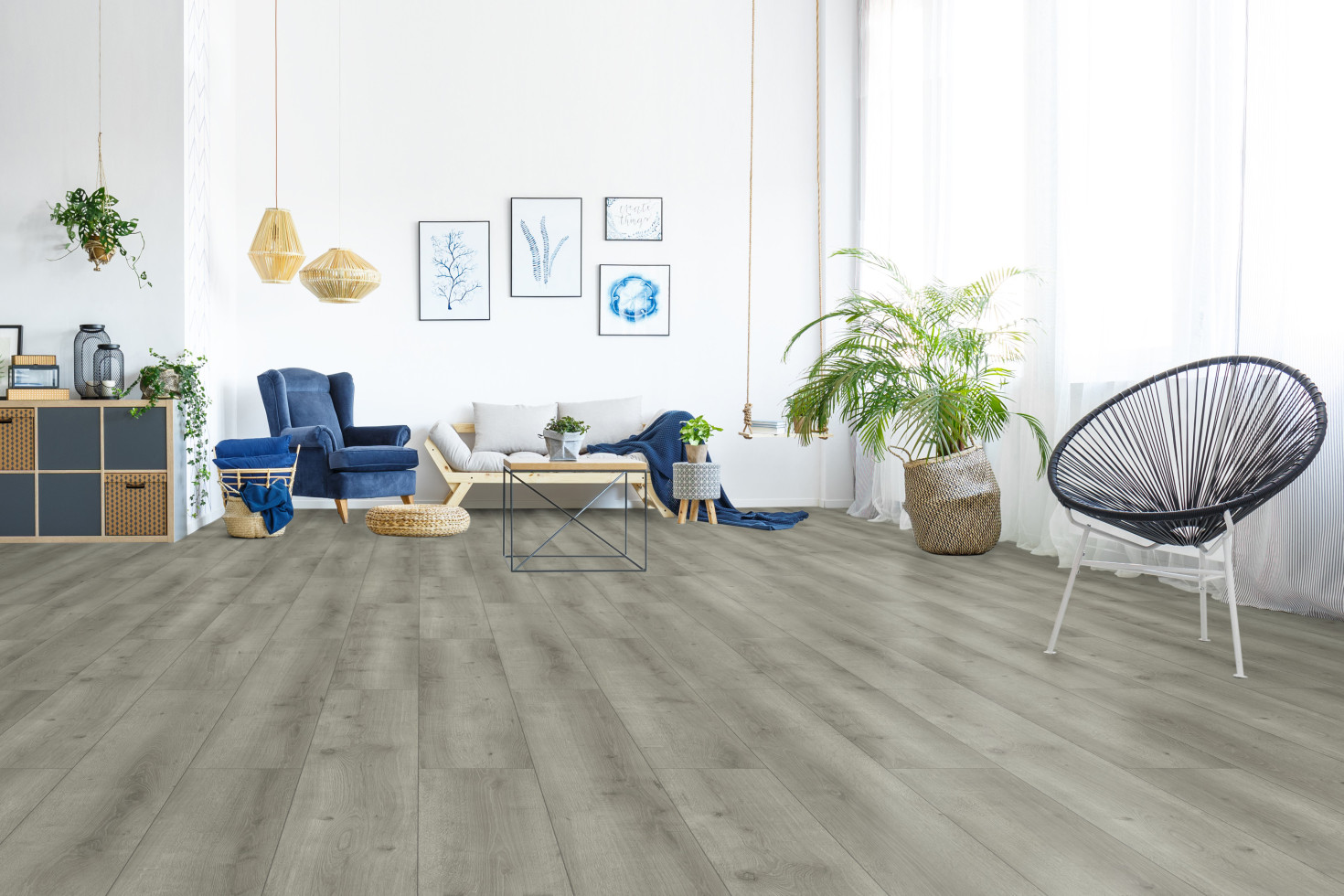 Classen Laminat Megaloc Aquaprotect 128,5 x 19,2 cm 8 mm Oak grey brown ...