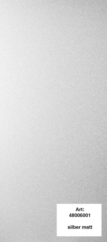 alfer Design-Platte 1000 x 600 mm PVC (Kunststoff) glatt silber kaufen ...