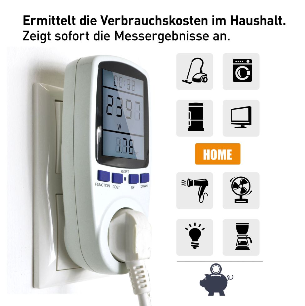 Energiekosten-Messgerät mit LCD Display Inspector III, weiß kaufen ...