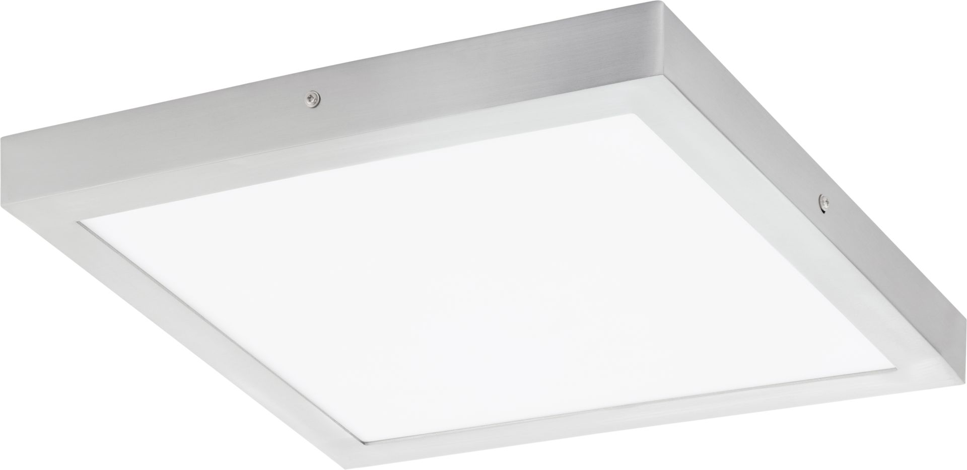 Eglo LED Deckenleuchte Fueva 1 silber 40 x 40 cm neutralweiß kaufen ...