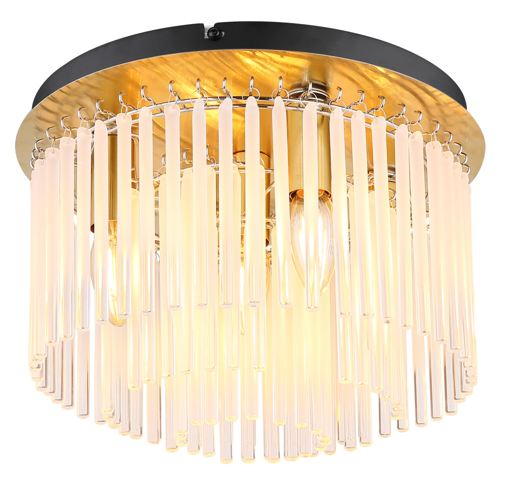 Globo Deckenleuchte Gorley 5-flammig, E14, IP20, gold/schwarz kaufen ...