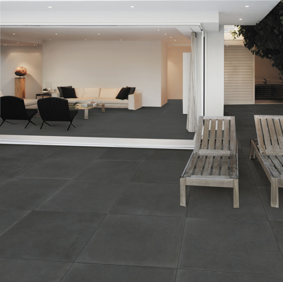 Terrassenplatte Feinsteinzeug Alexandria 60 x 60 x 2 cm antrazit kaufen | Globus Baumarkt