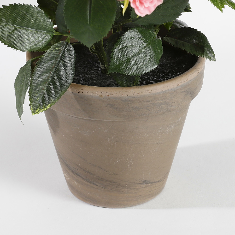 Mica künstlicher Rosenstrauch rosa im Blumentopf 33 x 25 cm kaufen ...