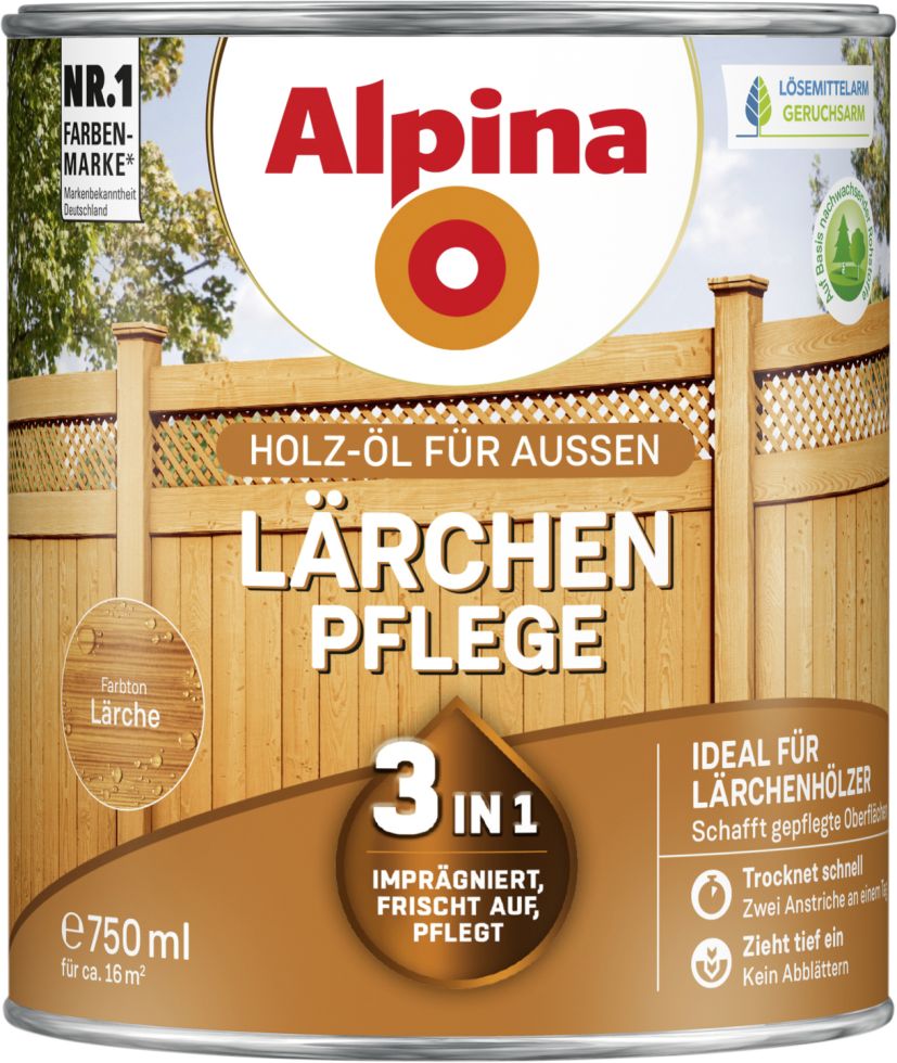 Alpina Lärche Pflege Öl 750 ml kaufen | Globus Baumarkt