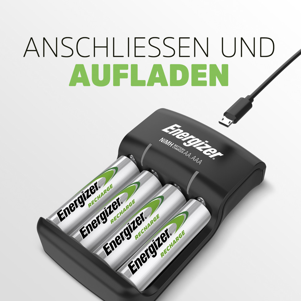 Energizer Ladegerät Base Charger CHVC4E/CHVC4 inkl. 4-AA Mignon kaufen ...