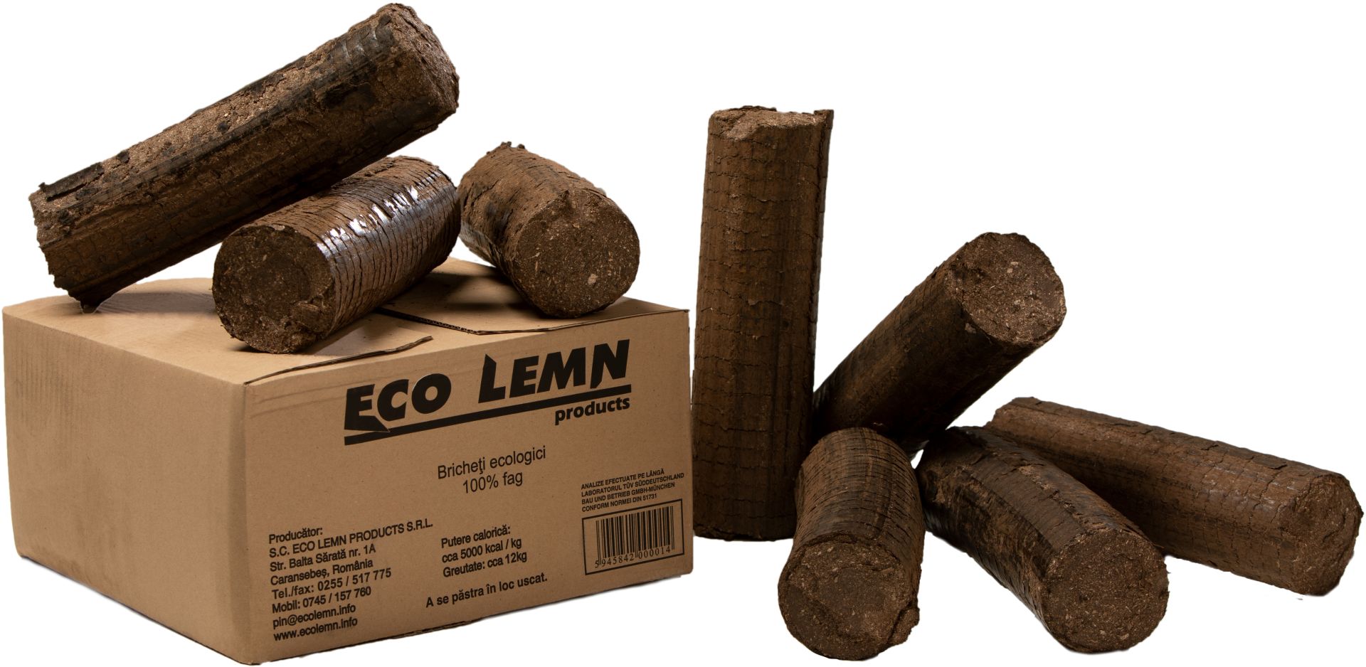 Hartholzbriketts rund Buche / Eiche 12 kg im Karton kaufen | Globus ...