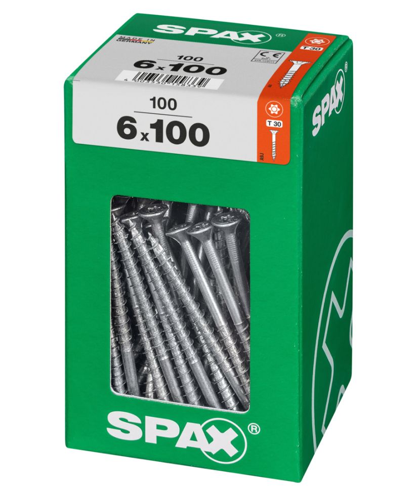 Spax Universalschrauben 6.0 x 100 mm TX 30 - 100 Stk. kaufen | Globus ...