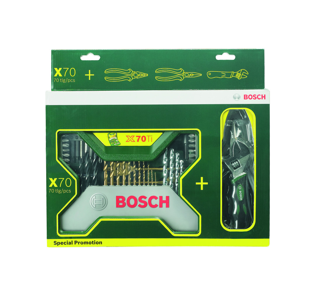 Bosch Bit-Bohrer Set X-Line 70-teilig inkl. Zangen-Set kaufen | Globus ...