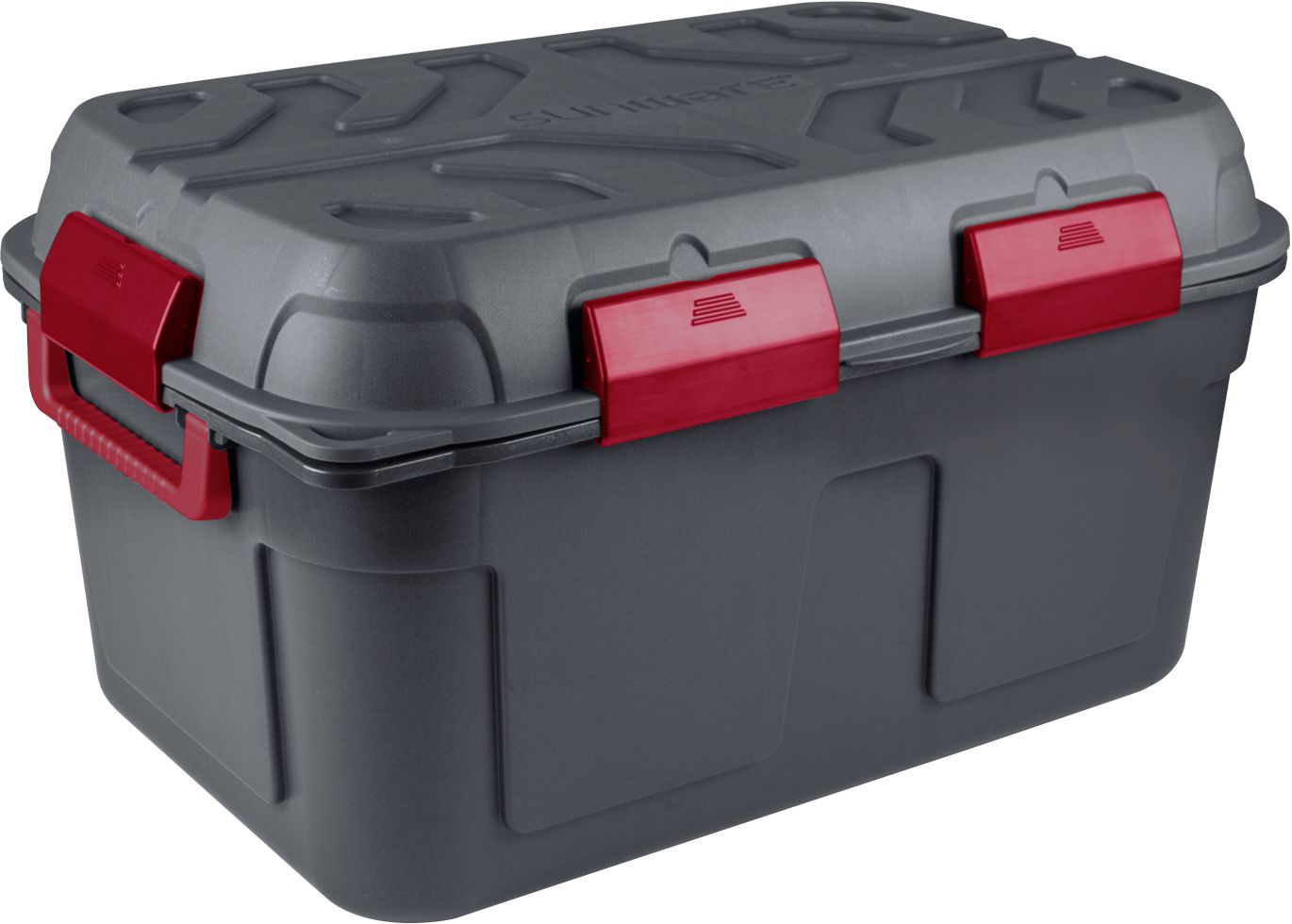 Sunware Aufbewahrungsbox Q-Line wasserdicht 130 L anthrazit/rot kaufen | Globus Baumarkt