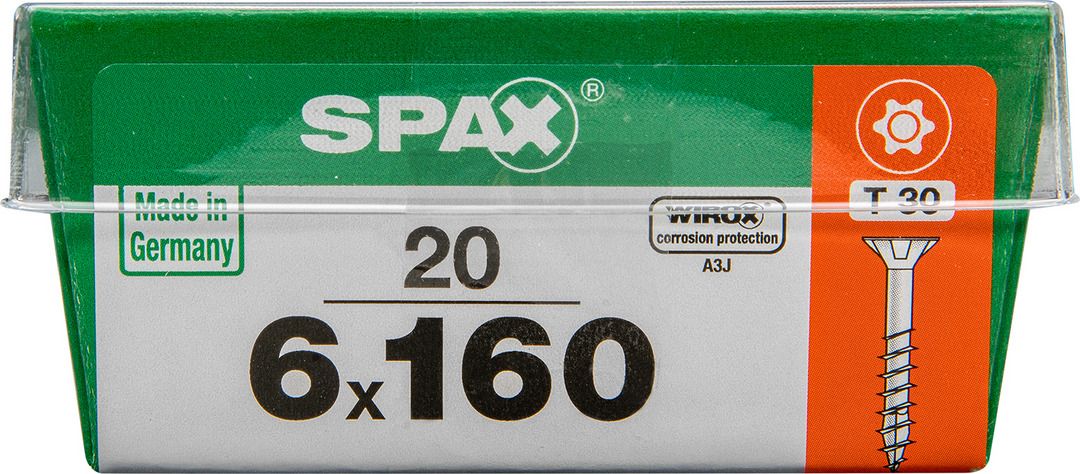 Spax Universalschrauben 6.0 x 160 mm TX 30 - 20 Stk. kaufen | Globus ...