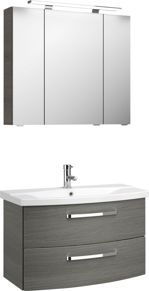 Pelipal Badblock Fokus 4010 Graphit Struktur quer, Breite 840 mm kaufen ...