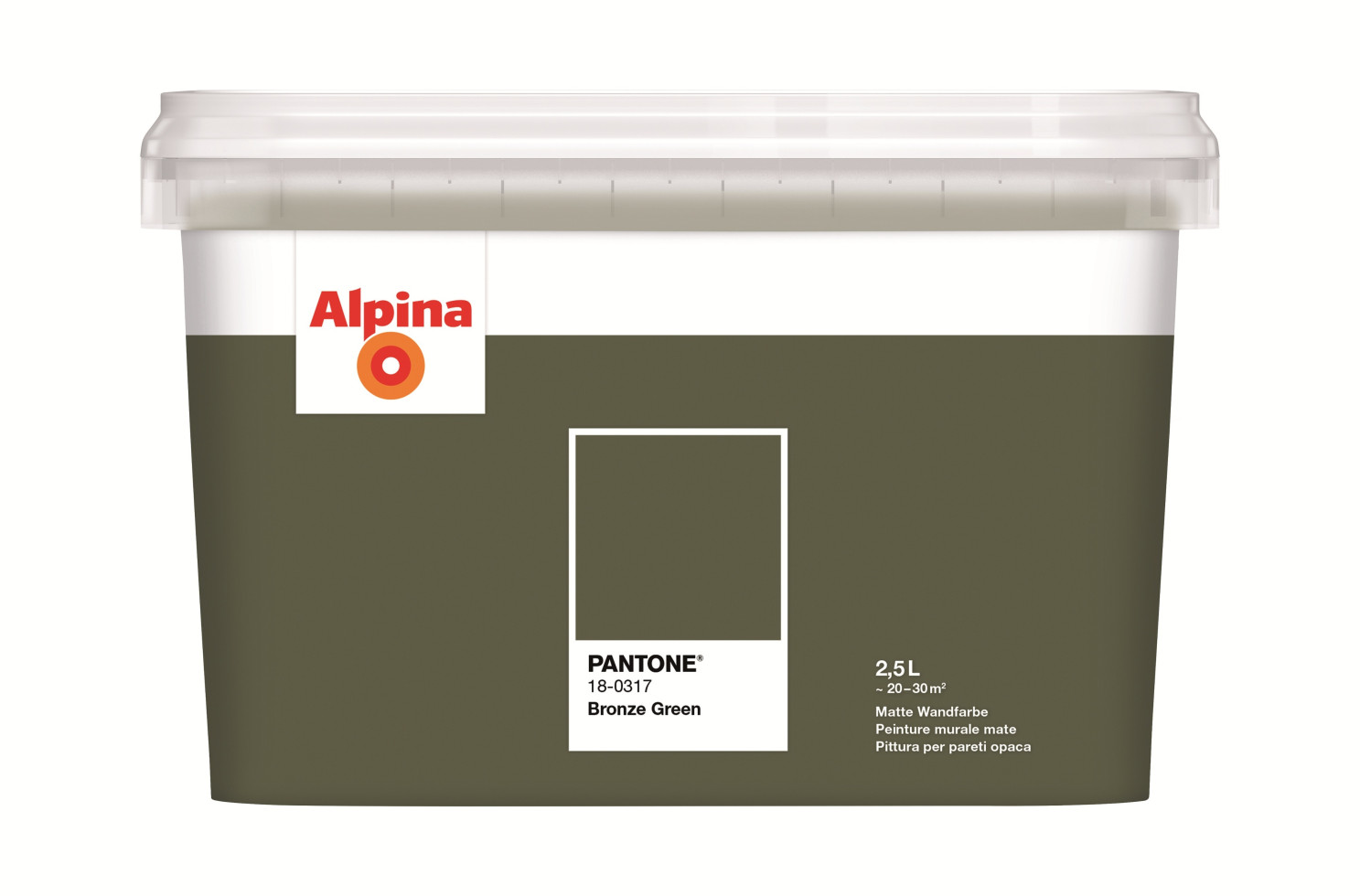 Alpina Wandfarbe Pantone matt bronze green 2,5 L kaufen | Globus Baumarkt