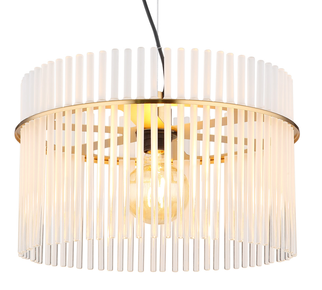 Globo Deckenleuchte Gorley gold opal 40 x 125 cm E27 kaufen | Globus ...
