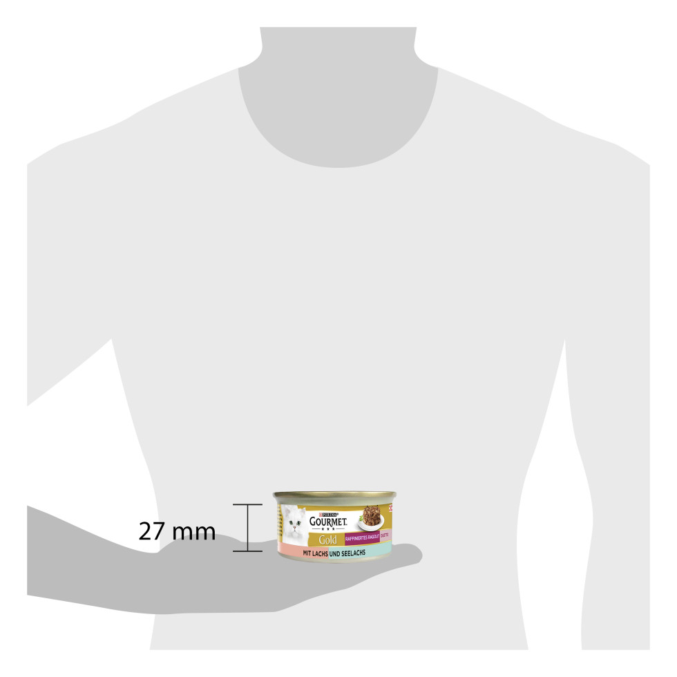 Gourmet Gold Raffiniertes Ragout Duetto mit Lachs und Seelachs 85 g ...