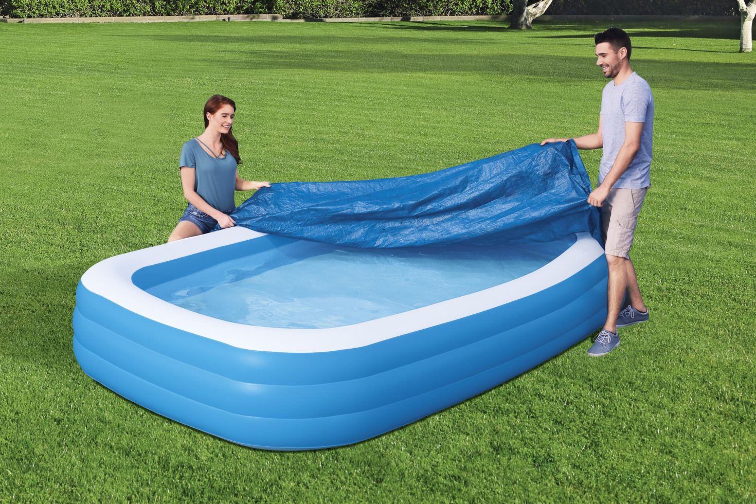 Bestway Poolabdeckung eckig 3 x 1,83 m kaufen | Globus Baumarkt