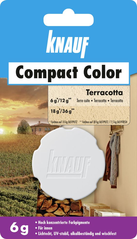 Knauf Farbpigment Compact Color 6 g terracotta kaufen | Globus Baumarkt
