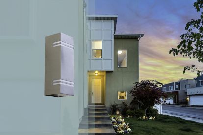 Lutec LED Außenwandleuchte Stripes Edelstahl Up- & Downlight kaufen ...