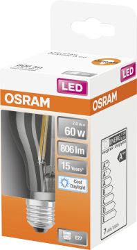 Osram LED Leuchtmittel Star Classic A 60 E27 7W kaltweiß, klar kaufen | Globus Baumarkt