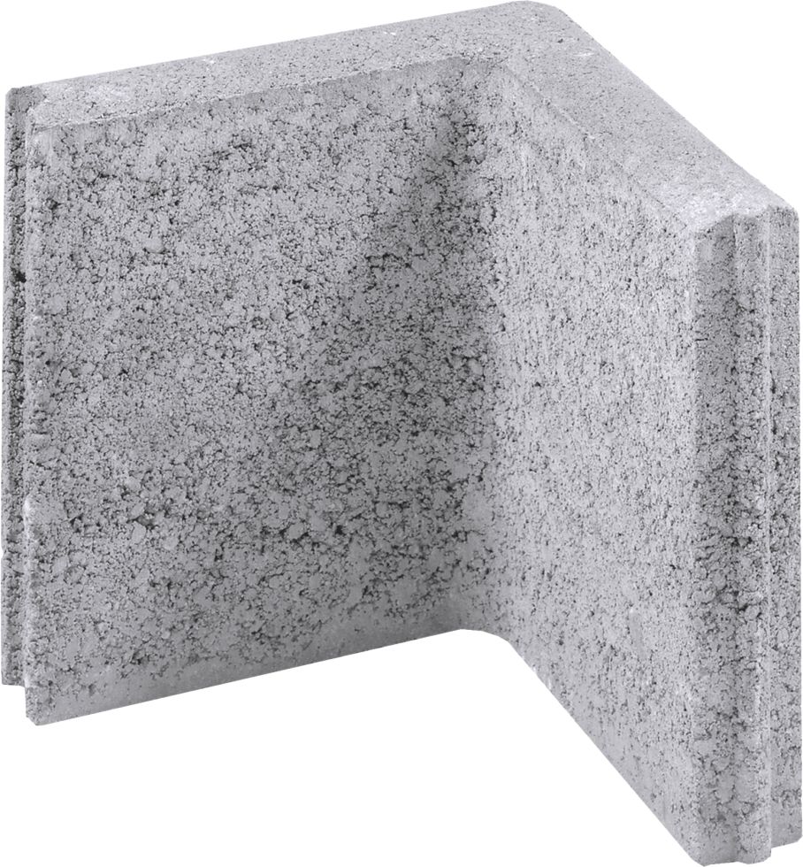 Kann Randstein Ecke mit Nut- und Feder 25 x 25 x 5 cm grau kaufen ...