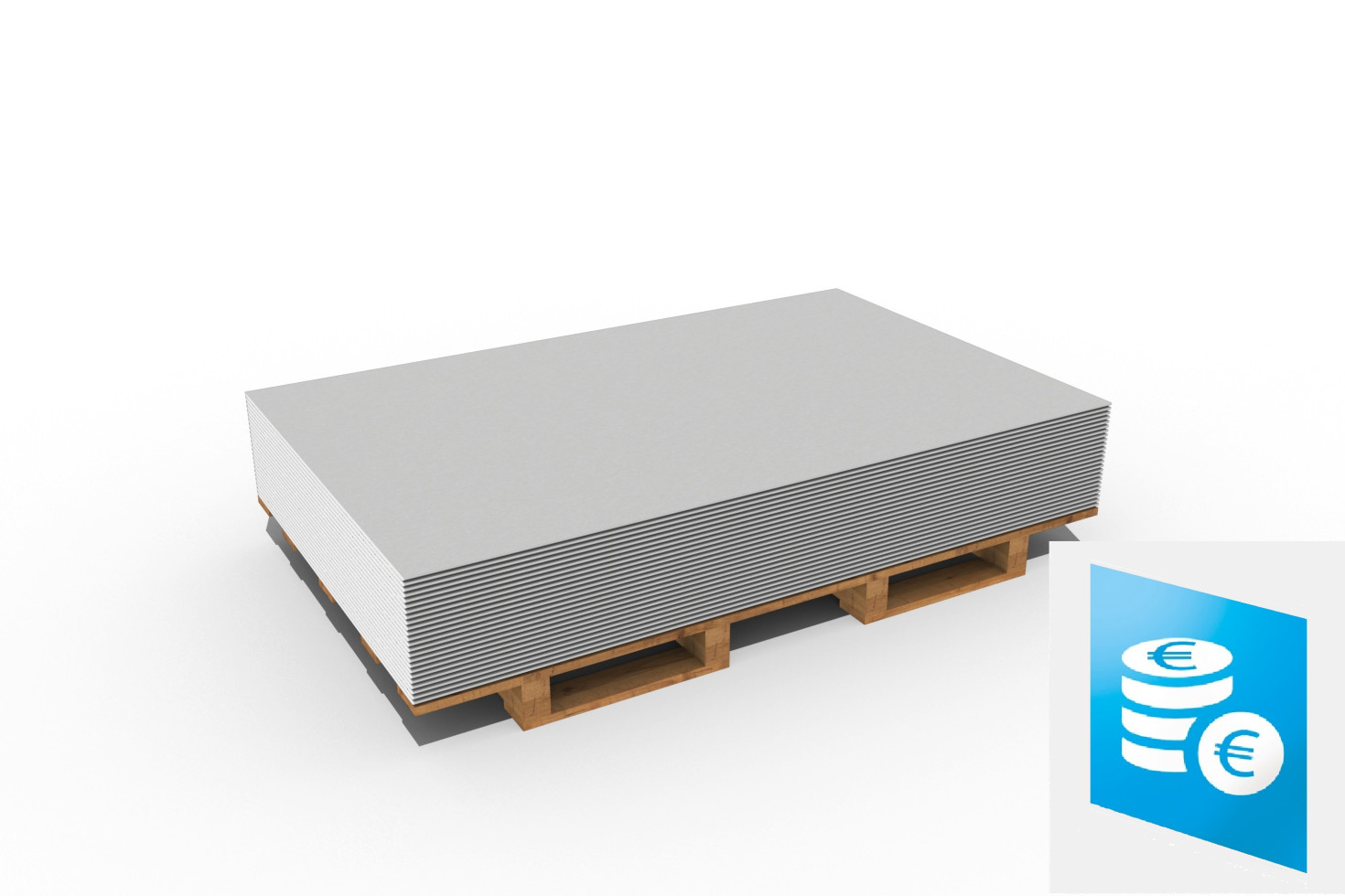 Knauf Gipskarton-Bauplatte GKB 200 x 125 cm 12,5 mm 24 St. Palettenabnahme kaufen | Globus Baumarkt