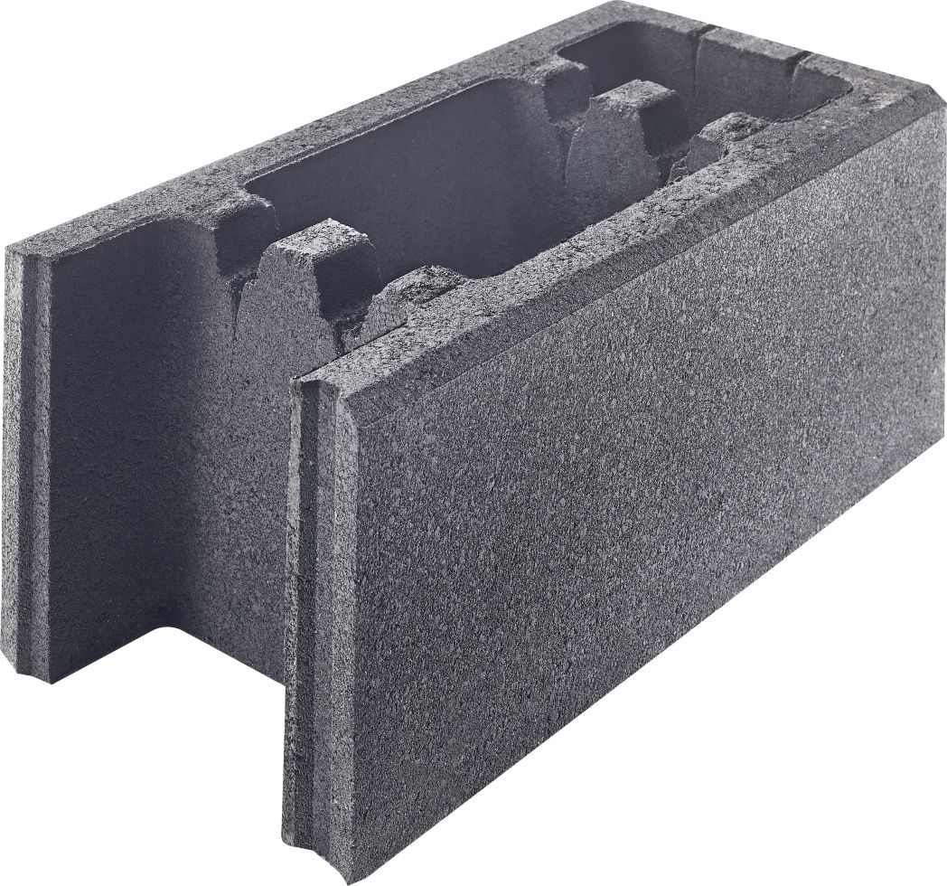 Schalungsstein Eck- & Endstein 49 x 24 x 20 cm anthrazit kaufen ...