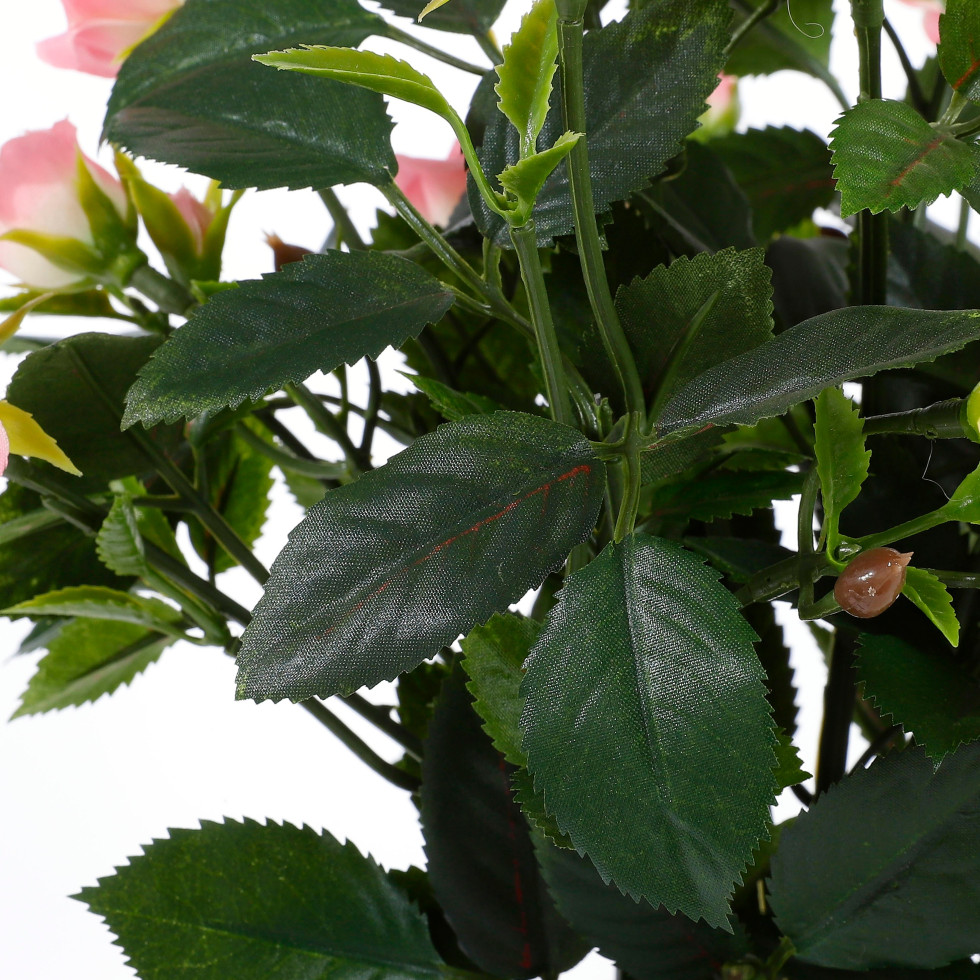 Mica künstlicher Rosenstrauch rosa im Blumentopf 33 x 25 cm kaufen ...