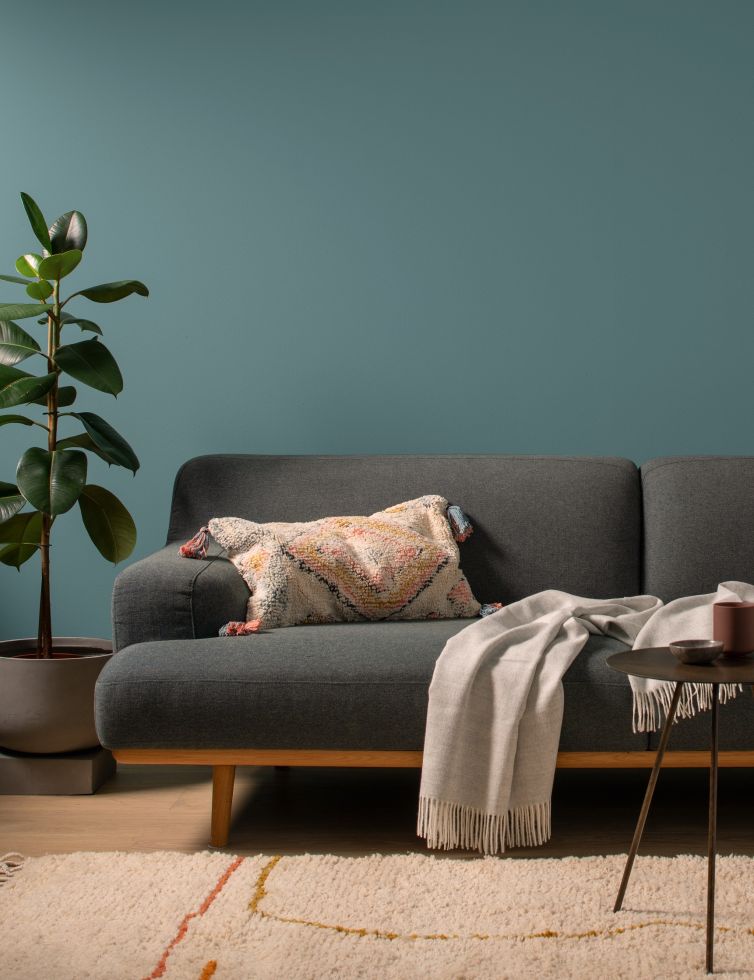 Alpina Pure Farben Wandfarbe blaugrün 2,5 L kaufen | Globus Baumarkt