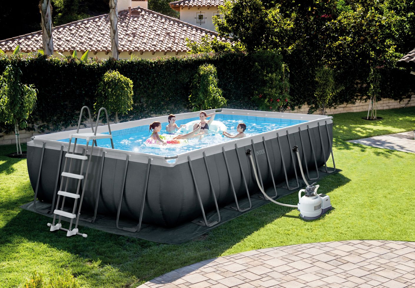 Intex Frame Pool Set Ultra Quadra XTR Ø 732 x 366 x 132 cm kaufen ...