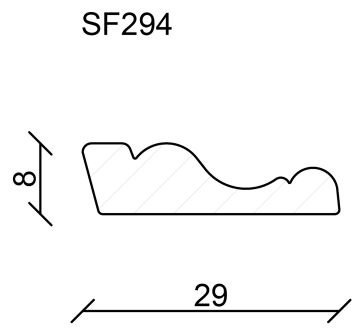 FN Neuhofer Profilleiste SF294 2400 x 8 x 29 mm Fichte/Kiefer kaufen ...