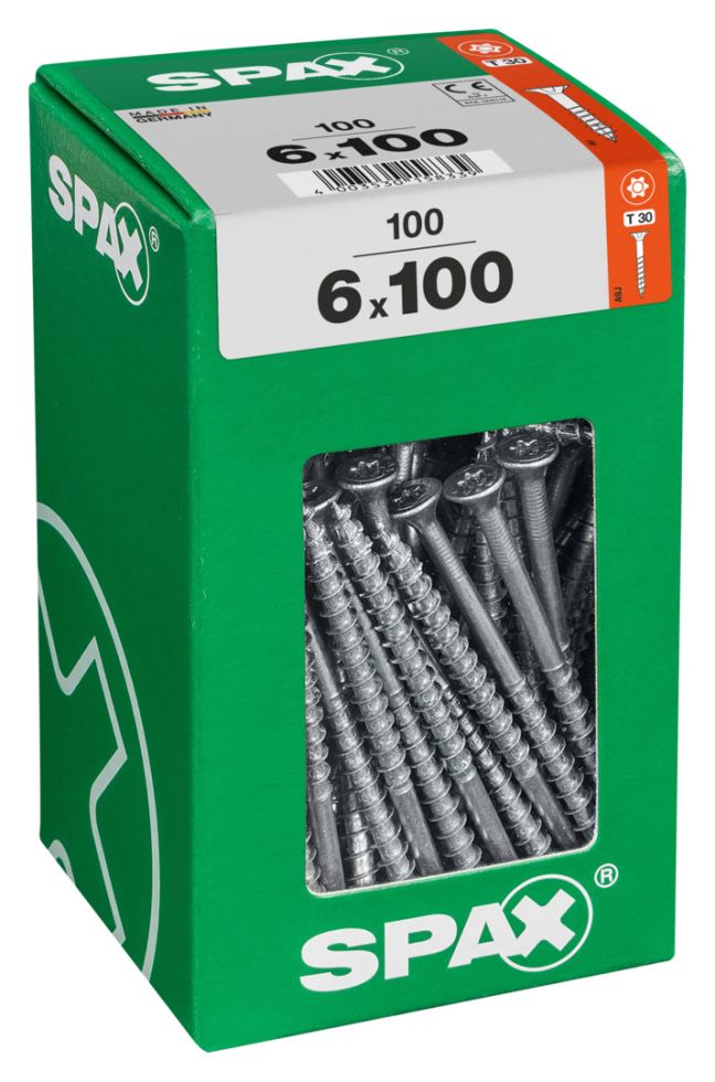 Spax Universalschrauben 6.0 x 100 mm TX 30 - 100 Stk. kaufen | Globus ...