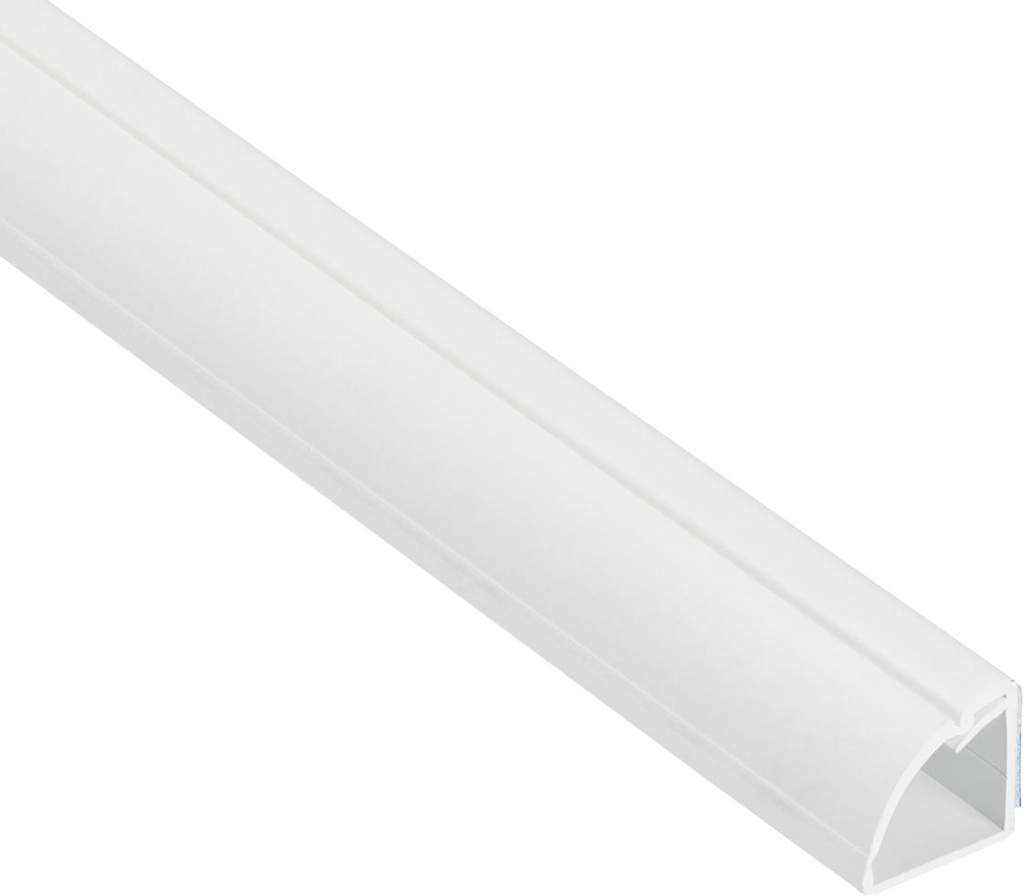 D-Line Design Kabelkanal 22x22mm weiß 2 m, Viertelkreis, selbstklebend ...