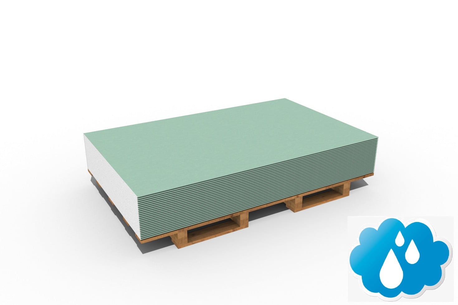 Knauf Gipskarton-Bauplatte GKBI 200 x 125 cm 12,5 mm 24 St ...