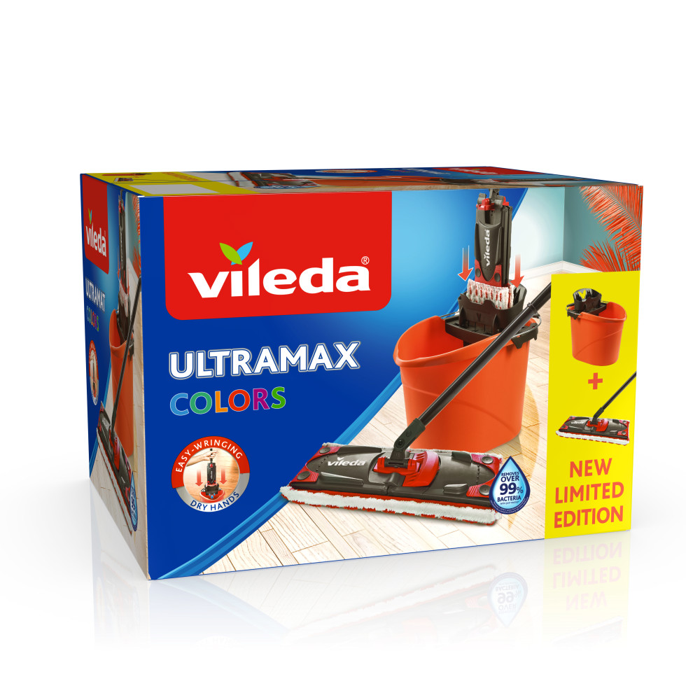 Vileda UltraMax 2 in 1 Colors Komplett-Set inkl. Eimer, Wischer und ...