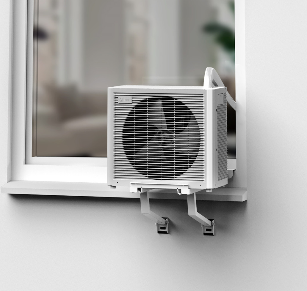 Midea PortaSplit mobile Split-Klimaanlage 12000 BTU Heiz-/Kühlfunktion ...