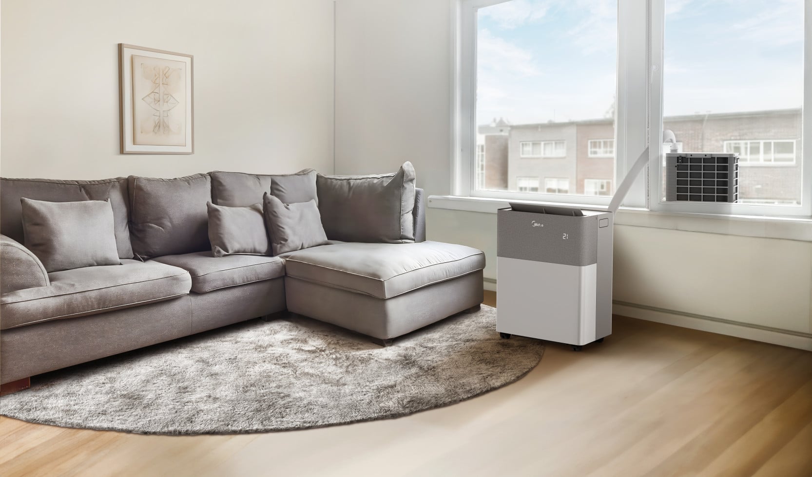 Midea PortaSplit mobile Split-Klimaanlage 12000 BTU Heiz-/Kühlfunktion ...