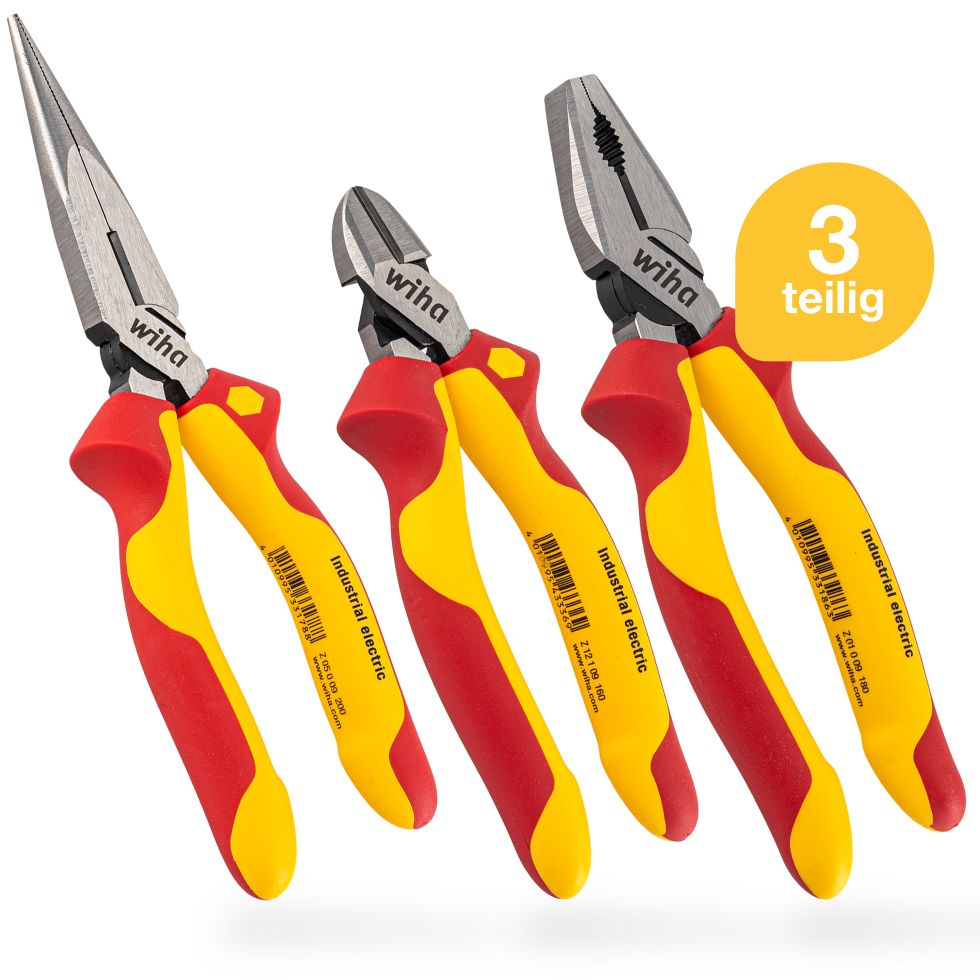 Wiha Zangen Set für Elektriker 3-teilig Universal Kombizange ...
