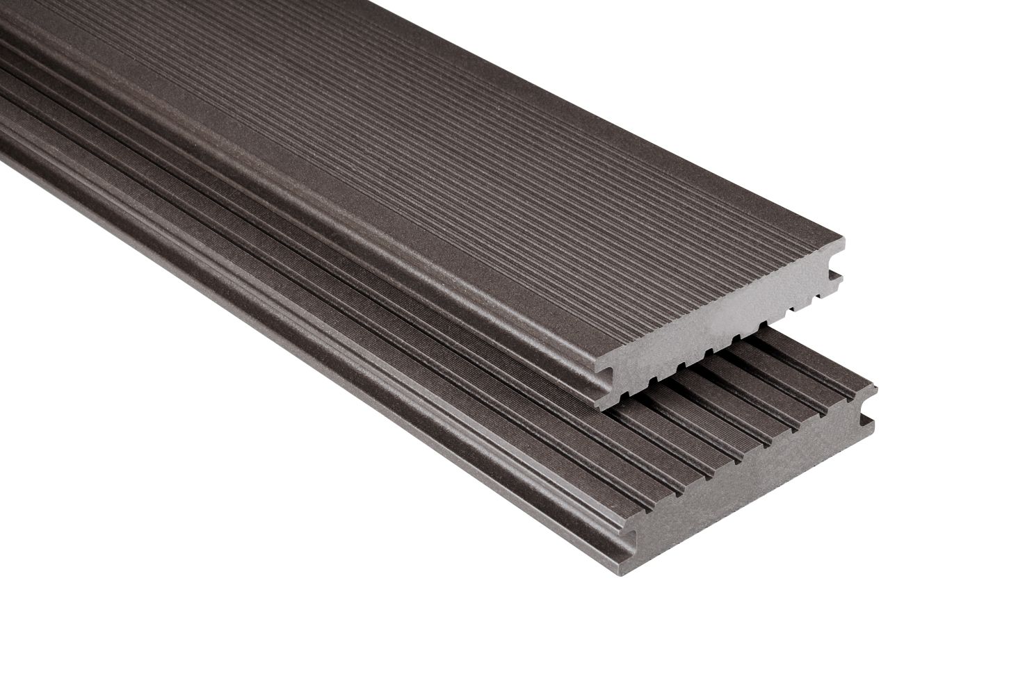 Kovalex Terrassendiele WPC Standard Massiv 14,5 x 2,6 cm graubraun ...