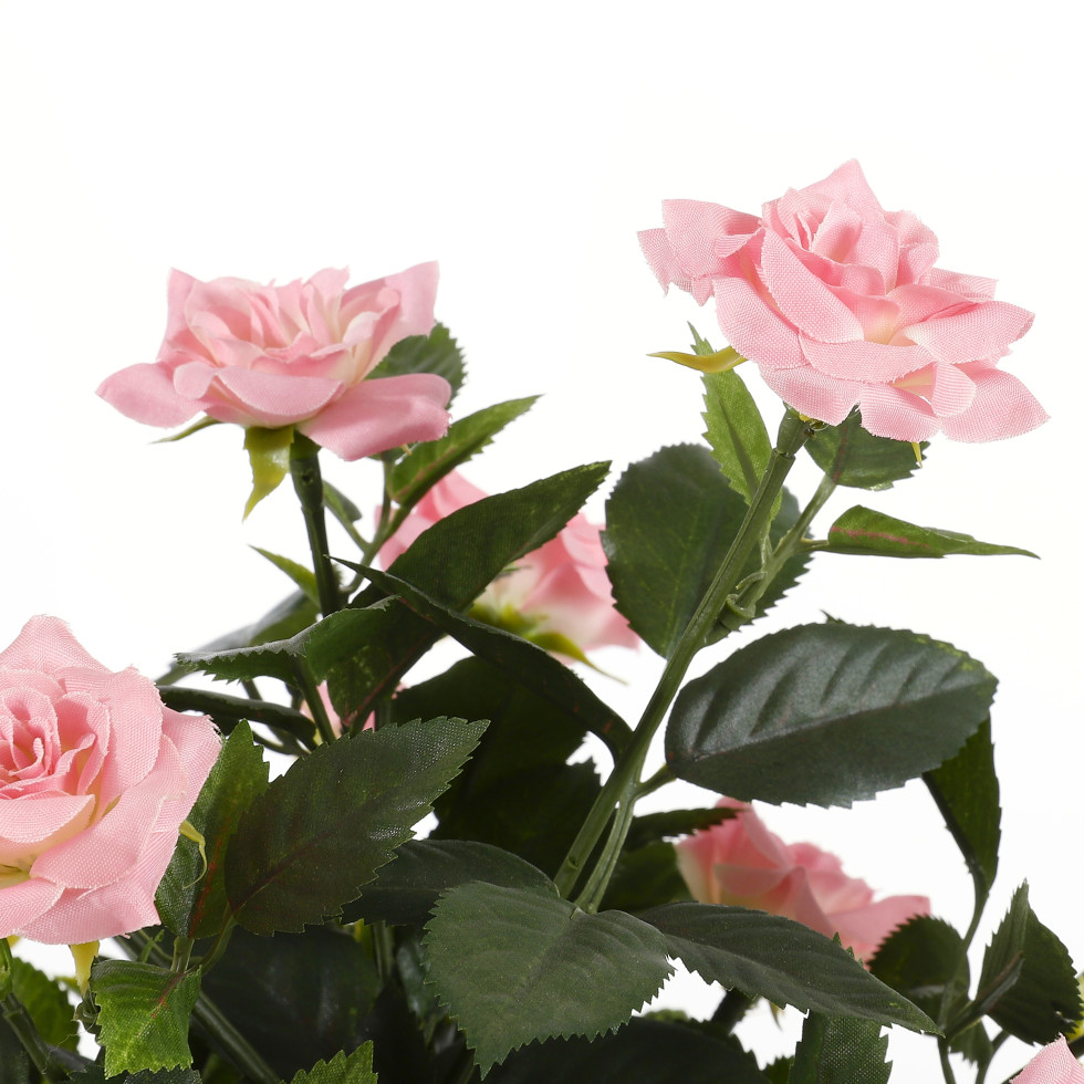 Mica künstlicher Rosenstrauch rosa im Blumentopf 33 x 25 cm kaufen ...