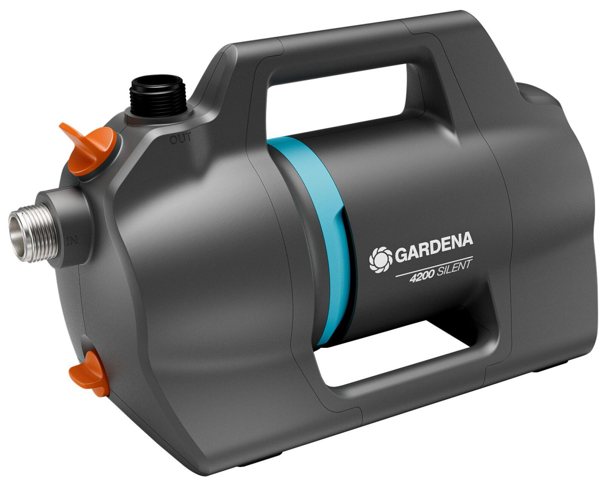 Gardena Gartenpumpe 4200 Silent max. Fördermenge 4.200 l/h, 600 Watt ...
