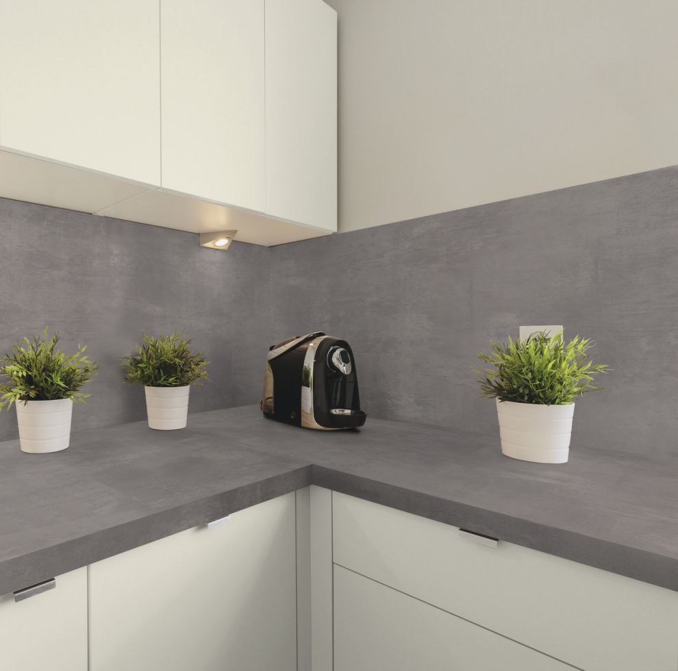 Kaindl Arbeitsplatte 410 x 63,5 cm 38 mm Dekor Beton Art Perlgrau ...