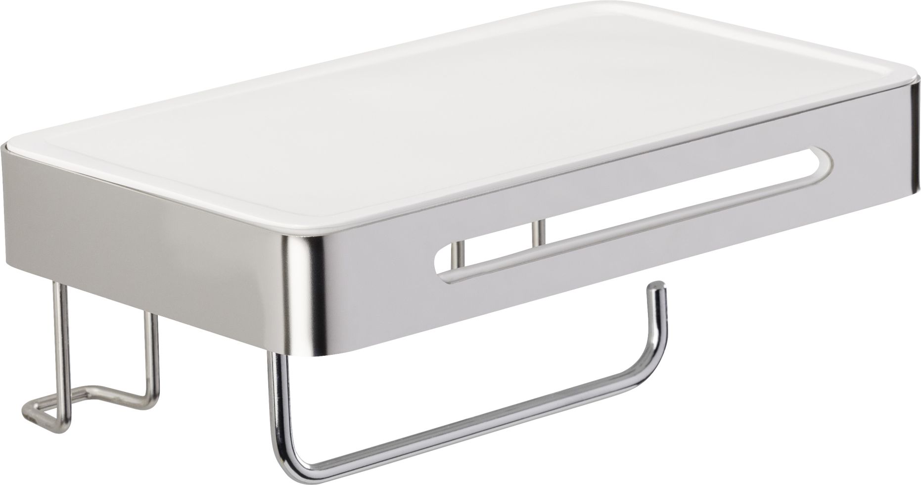 Wenko Papierrollenhalter mit Ablage Premium Plus silber kaufen | Globus ...